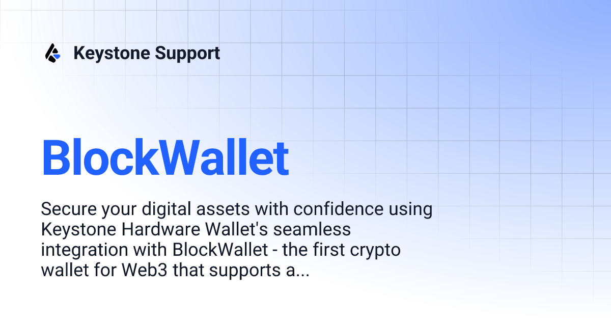 BlockWallet | Keystone Support