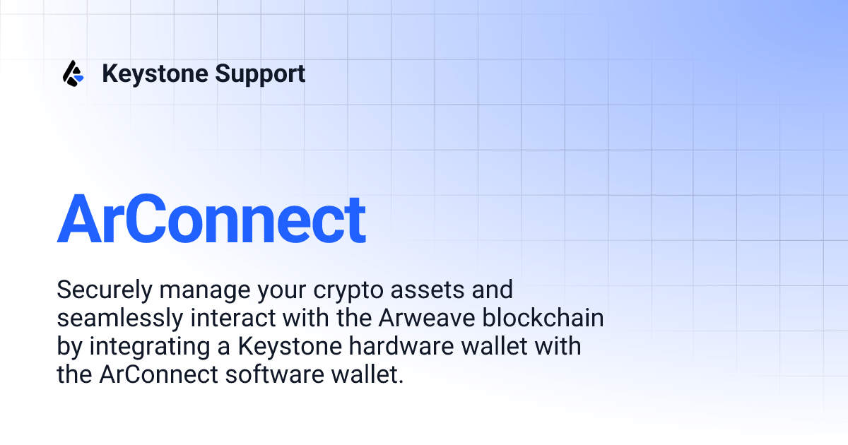 ArConnect | Keystone Support